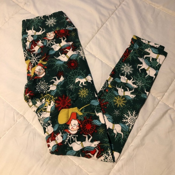LuLaRoe | Pants & Jumpsuits | Llr Rare Christmas Leggings | Poshmark
